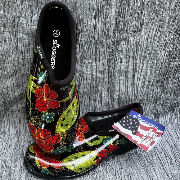 Sloggers | Shoes | New Sloggers Midsummer Black 52bk Womens Slip On ...